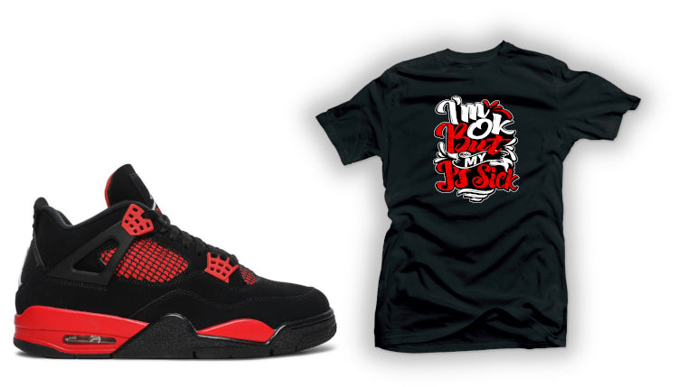 Shirts to match Jordan 4 Retro Red Thunder – Snelos - Sneaker Lover Store